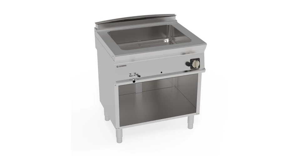 Tecnoinox lábon álló GN2/1 Bain Marie nyitott szekrénnyel - gázüzemű ...