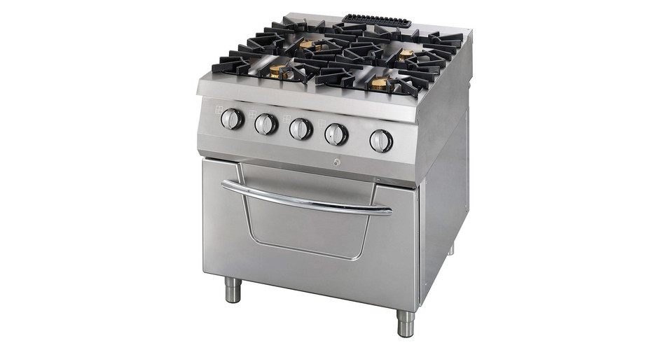 Maxima Premium gáztűzhely - 4 égő - Elektromos sütővel együtt | 1.412. ...